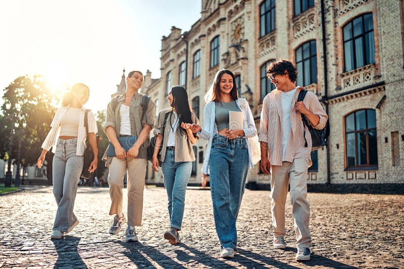 Motivation To Study at the University and a Bright Future. Stock Image ...