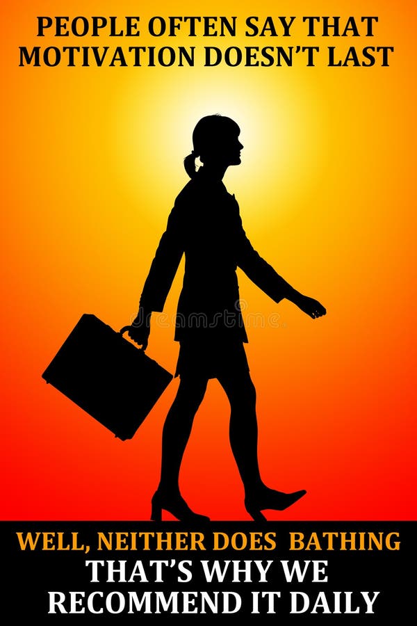 Daily motivation stock illustration. Illustration of determination ...