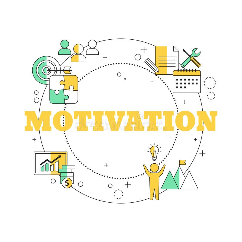 Motivation vector concept stock vector. Illustration of ideas - 185009952