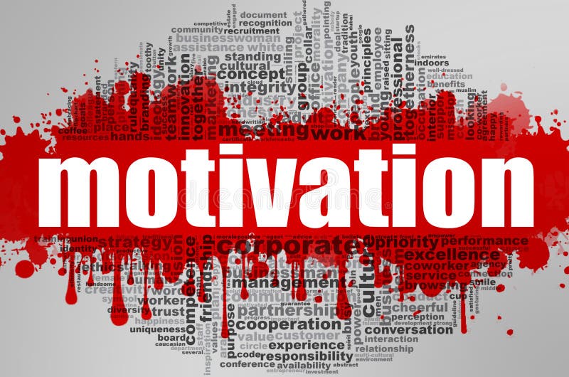 Word cloud for Motivation stock illustration. Illustration of drive ...