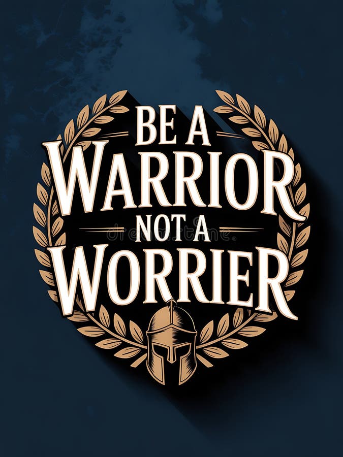 Motivational Artwork Featuring Warrior Ethos and Positive Mindset ...