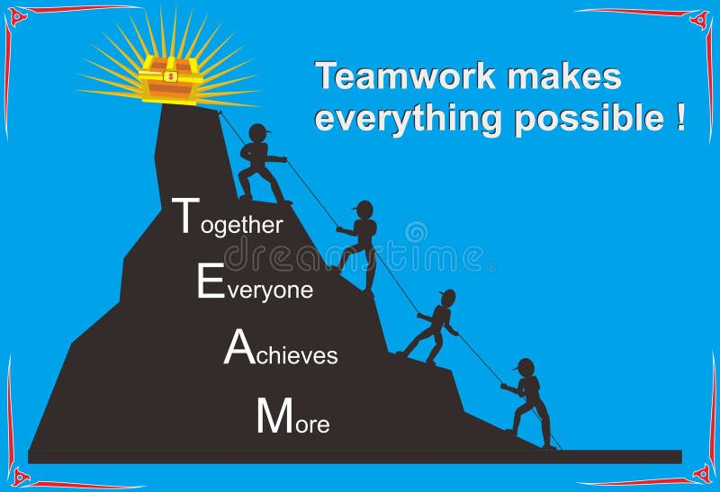 Motivational Background in Working Together As a Team Stock ...