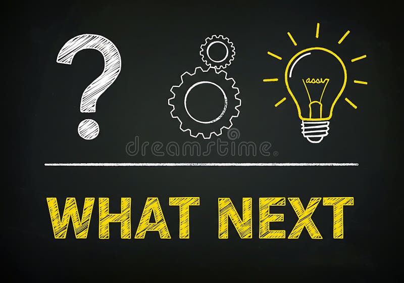 What Next Motivational Chalkboard Design Positive Mindset and Progress ...