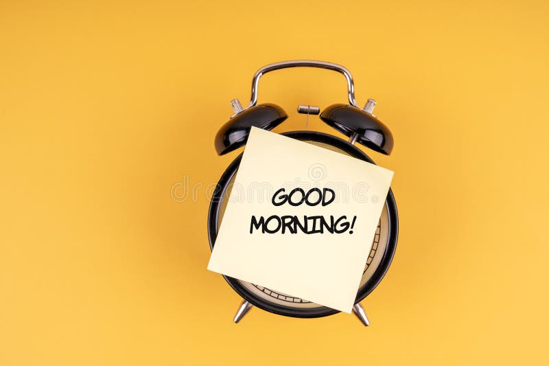 Motivational Concept. GOOD MORNING Written on a Notepad Stock Image ...