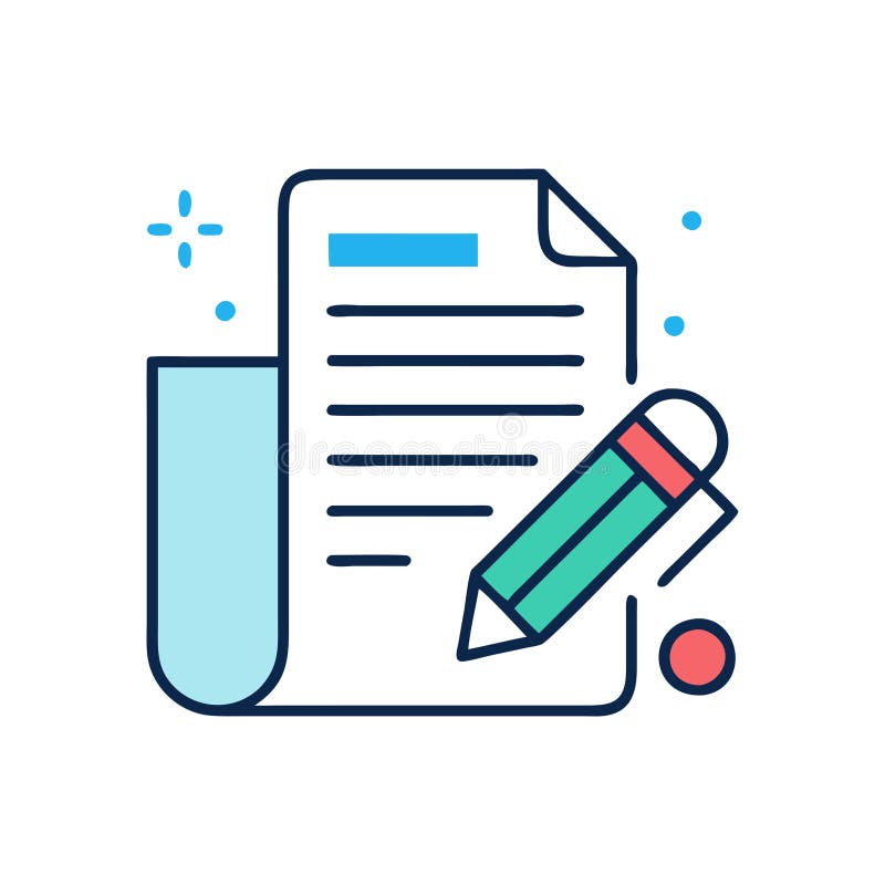 Motivational Creative Writing Icon Stock Vector - Illustration of book ...