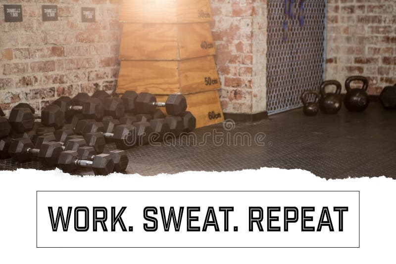 Motivational Fitness Message Stock Illustration - Illustration of toned ...