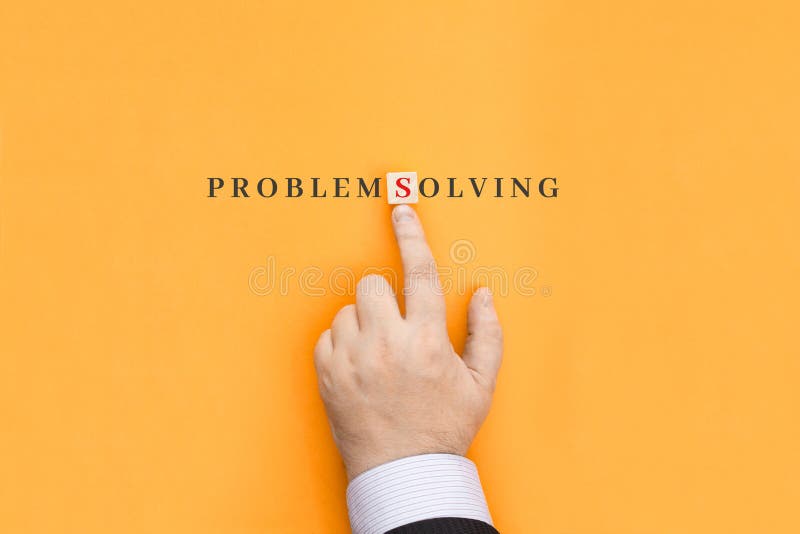 Drawing Up the Inscription Problem Solving Stock Image - Image of ...