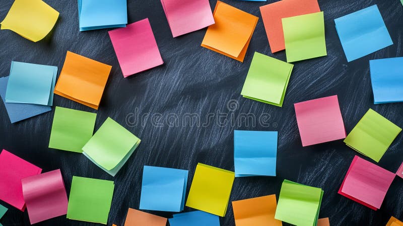 Motivational and Inspiring Sticky Notes Stock Image - Image of carton ...