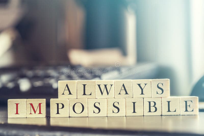 Possible, Motivational Words Quotes Concept Stock Image - Image of ...