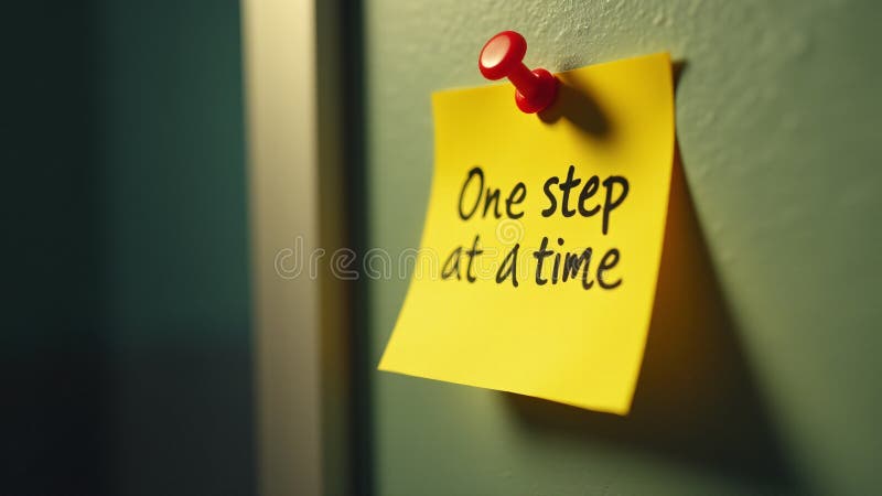 Motivational Note on Wall stock photo. Image of motivation - 345381864