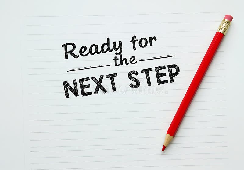 Ready for the Next Step Motivational Notebook Design daily Motivation Pages Stock Illustration ...