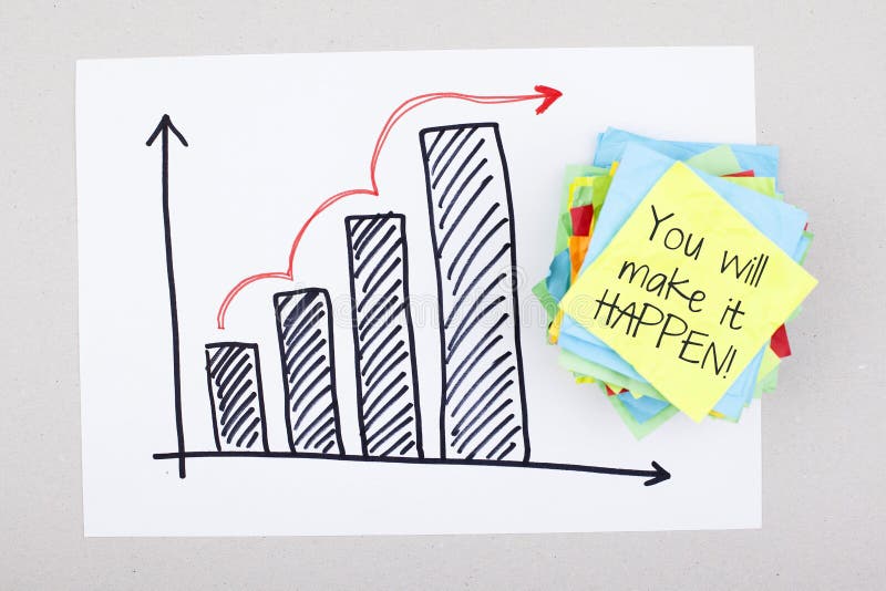 Motivational Phrase Success Note Stock Image - Image of persistence ...