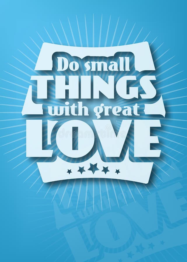 Great Things Come from Small Starts Stock Illustration - Illustration ...