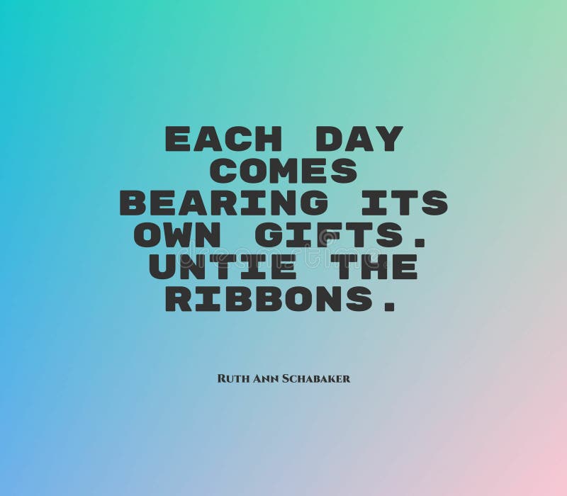 Motivational Quote on a Colorful Gradient Background Stock Image ...