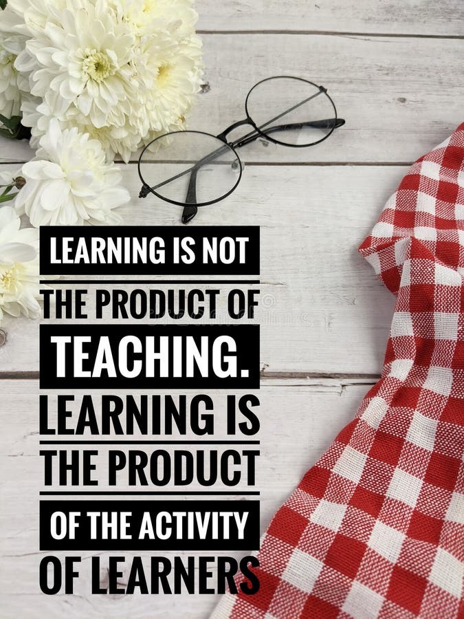 Motivational Quote about Education and Learning Stock Photo - Image of ...