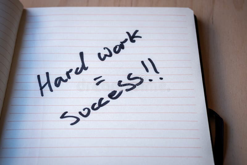 Motivational Quote Handwritten with Marker Pen in Lined Notebook Stock ...