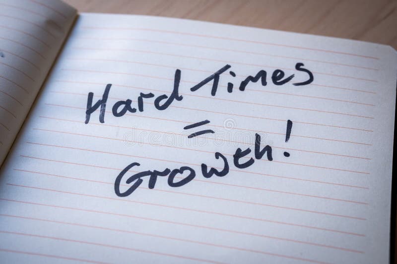 Motivational Quote Handwritten with Marker Pen in Lined Notebook Stock ...