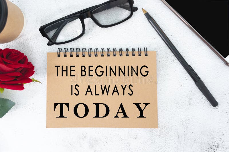 Motivational and Inspirational Quote on Notepad. Stock Photo - Image of ...