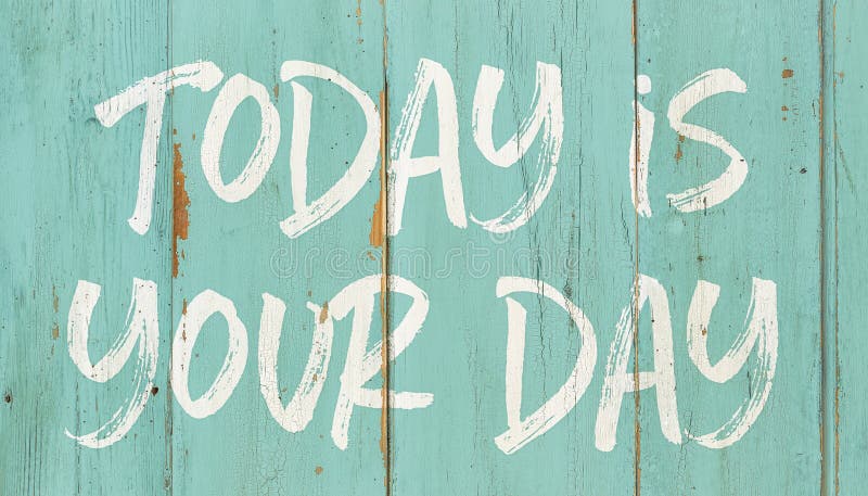Motivational Quote - Today is Your Day Stock Illustration ...
