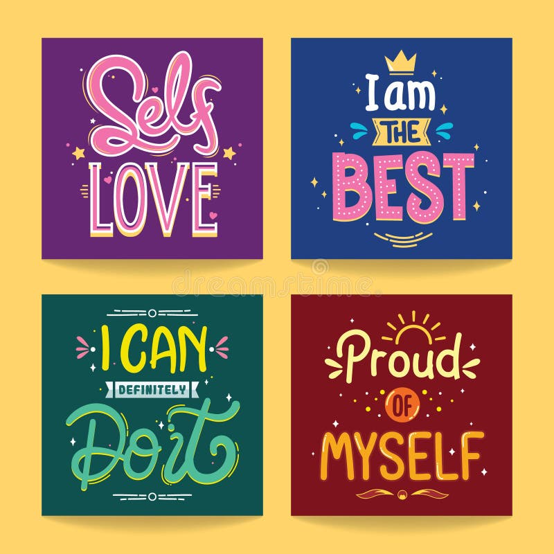 Motivational Quotes Banner Vector Design Bundle Stock Vector ...