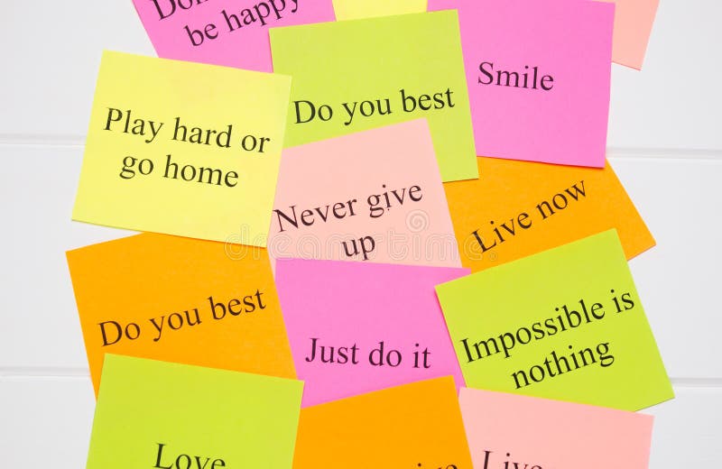 Positive Affirmation Cards Vision Board Stock Photos - Free & Royalty ...