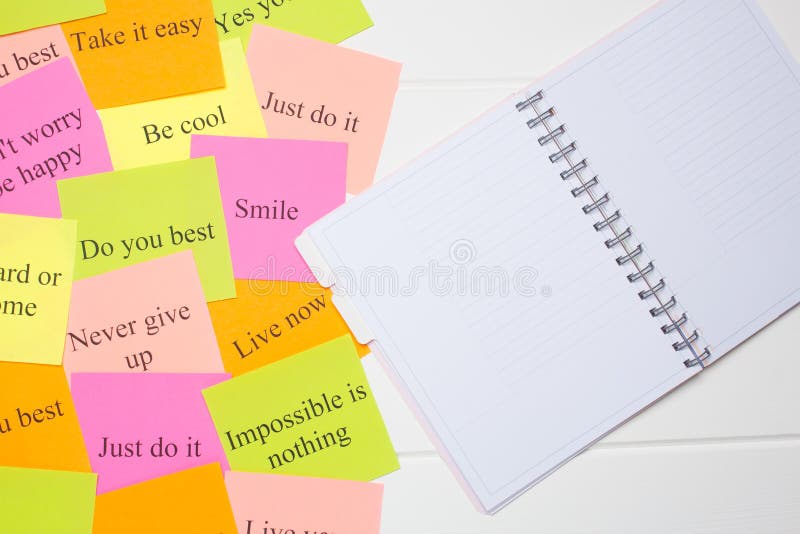 Positive Affirmation Cards Vision Board Stock Photos - Free & Royalty ...