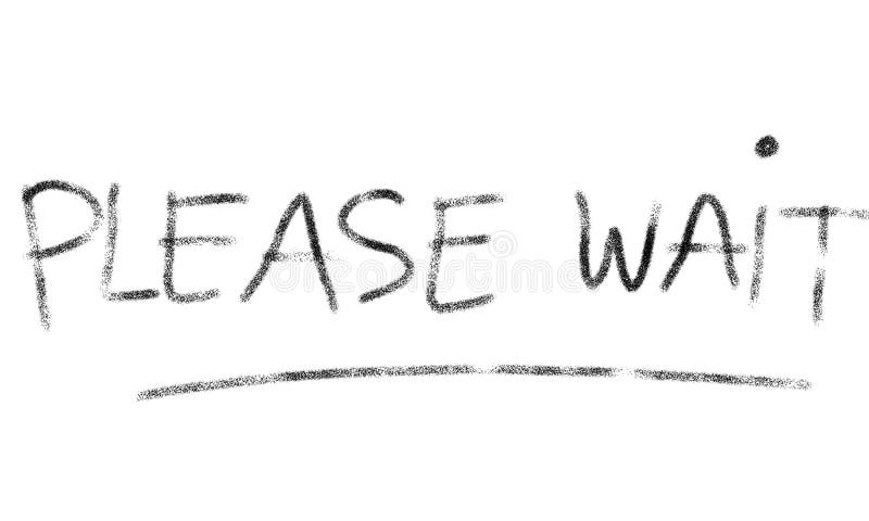 Please Wait stock illustration. Illustration of goal - 238872584