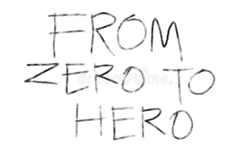 From Zero To Hero stock illustration. Illustration of connections ...