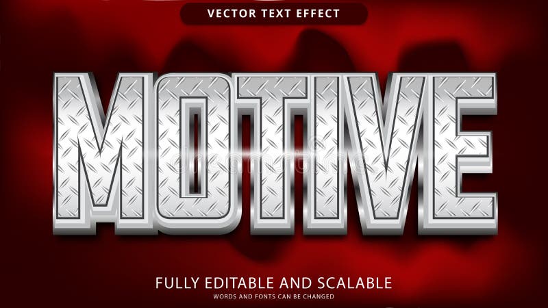 Motive Text Effect Editable Eps File Stock Vector - Illustration of ...