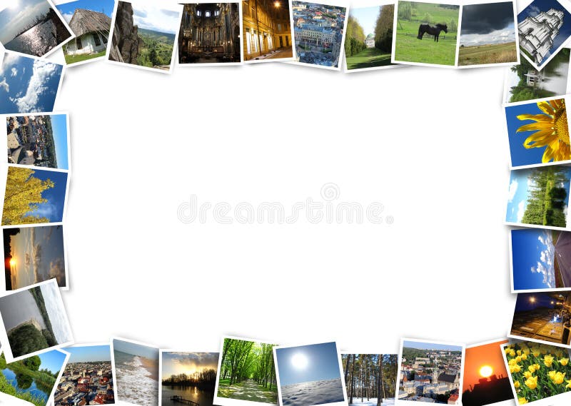 Motley Images Isolated on the Perimeter of Image Stock Photo - Image of ...