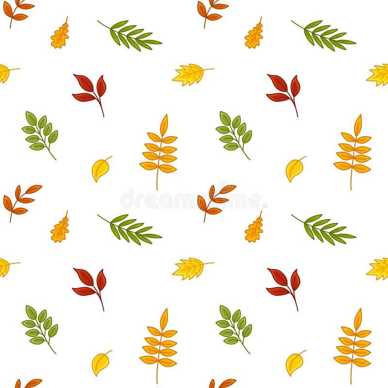 Motley Leaves. Fall Seamless Pattern. Leaf Fall Stock Vector ...