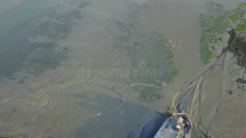 Motney hill boat wreck. stock video. Video of abandoned - 259977777