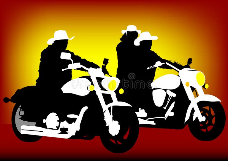 Cowboy Motorbike Stock Illustrations – 130 Cowboy Motorbike Stock ...