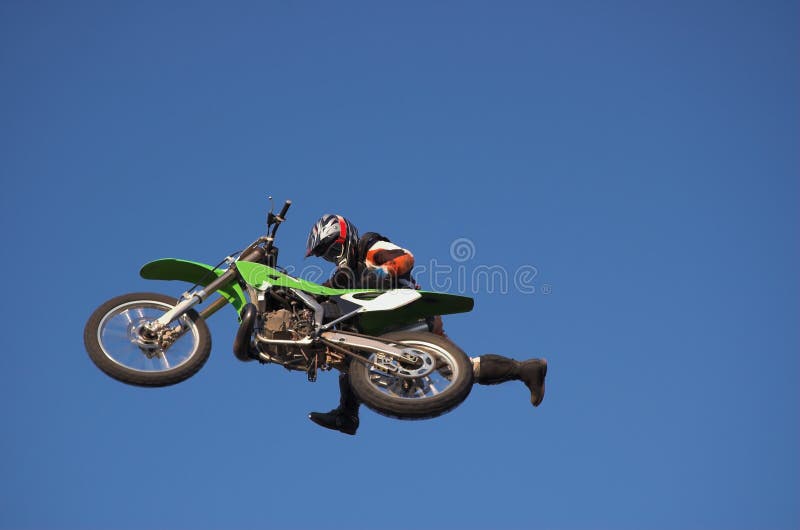 Moto X Freestyle 7 stock image. Image of ride, flying - 1341365