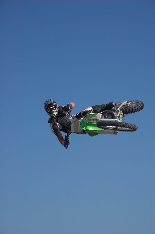 A Professional Rider at the FMX (Freestyle Motocross) Competition at ...