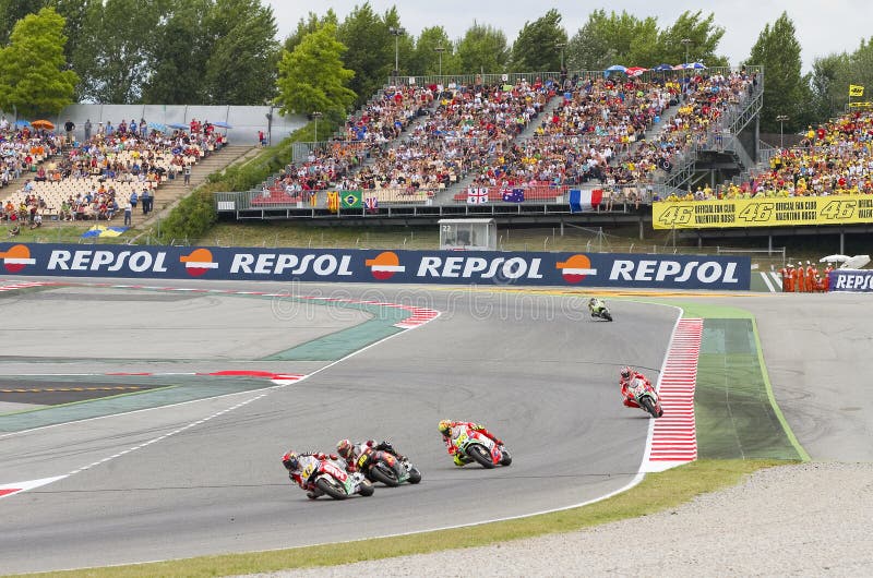 Moto GP Starting Grid editorial photography. Image of grid - 25125522