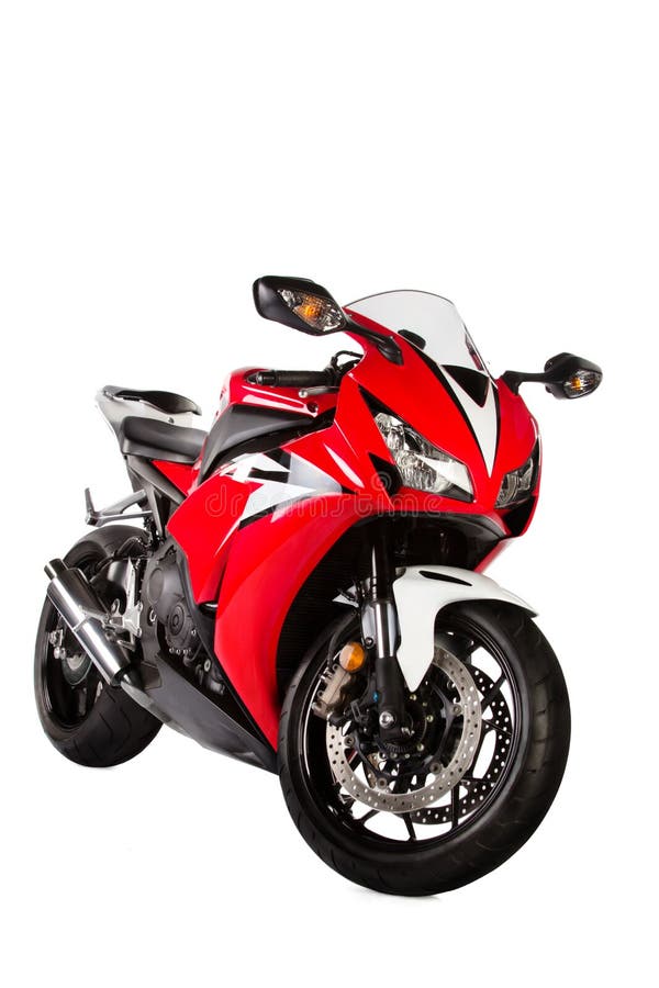 Moto rouge photo stock. Image du moderne, taille, véhicule - 36351188