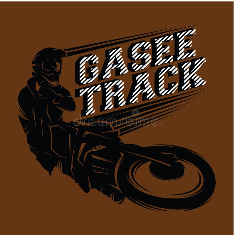 Moto Track or Motocross Jump Logo Design Vector Stock Vector ...