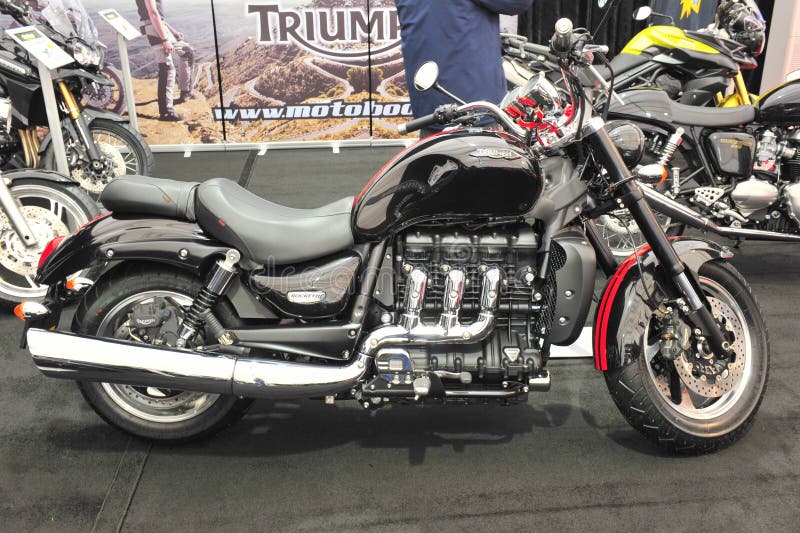 Motociclo di Triumph fotografia stock editoriale. Immagine di freno ...