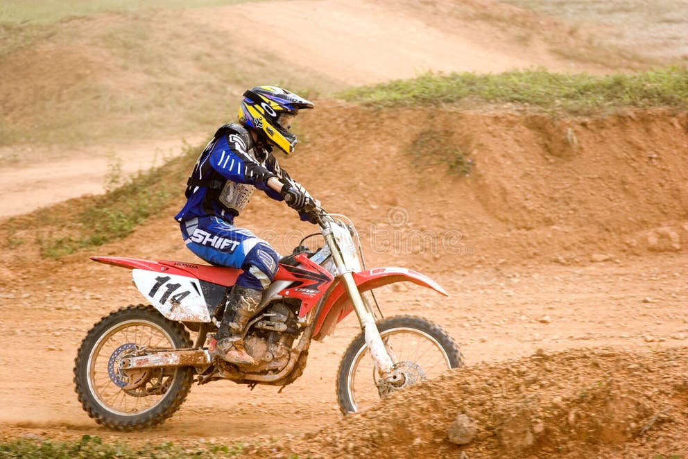 Motocross Action editorial photography. Image of helmet - 4206617