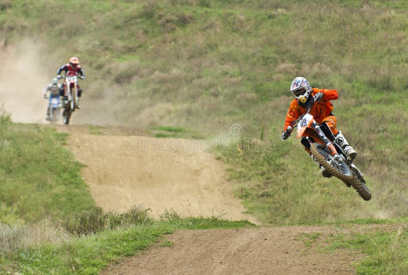 Motocross competition editorial stock photo. Image of motor - 18511778