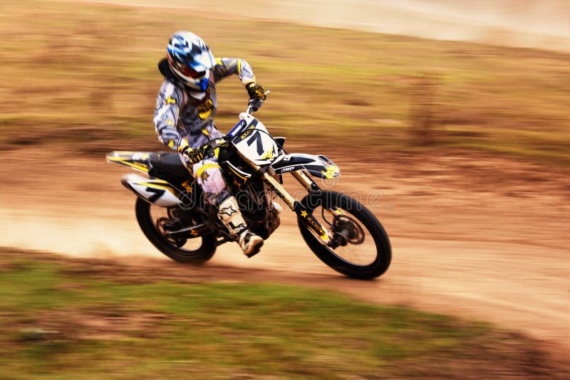Motocross competition editorial stock photo. Image of motion - 21821593