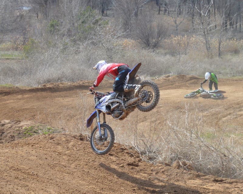 Motocross: Downs on the Track Editorial Photo - Image of jump, extreme ...