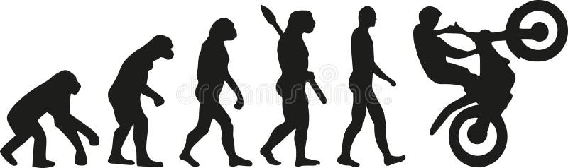 Motocross evolution stock vector. Illustration of evolve - 106159659