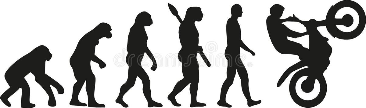 Motorcycle Evolution Stock Illustrations – 177 Motorcycle Evolution ...