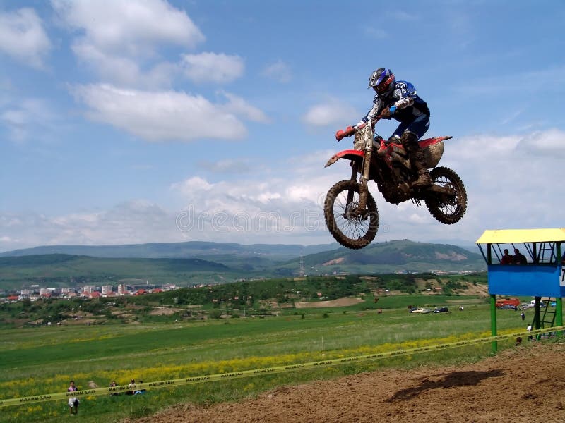 Motocross high jump stock photo. Image of super, motorcycle - 133054