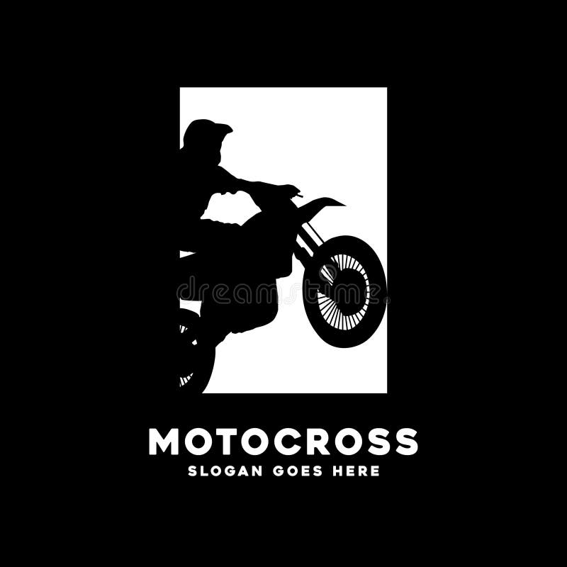 Motocross Jump Sport Logo Template Graphic Stock Vector - Illustration ...