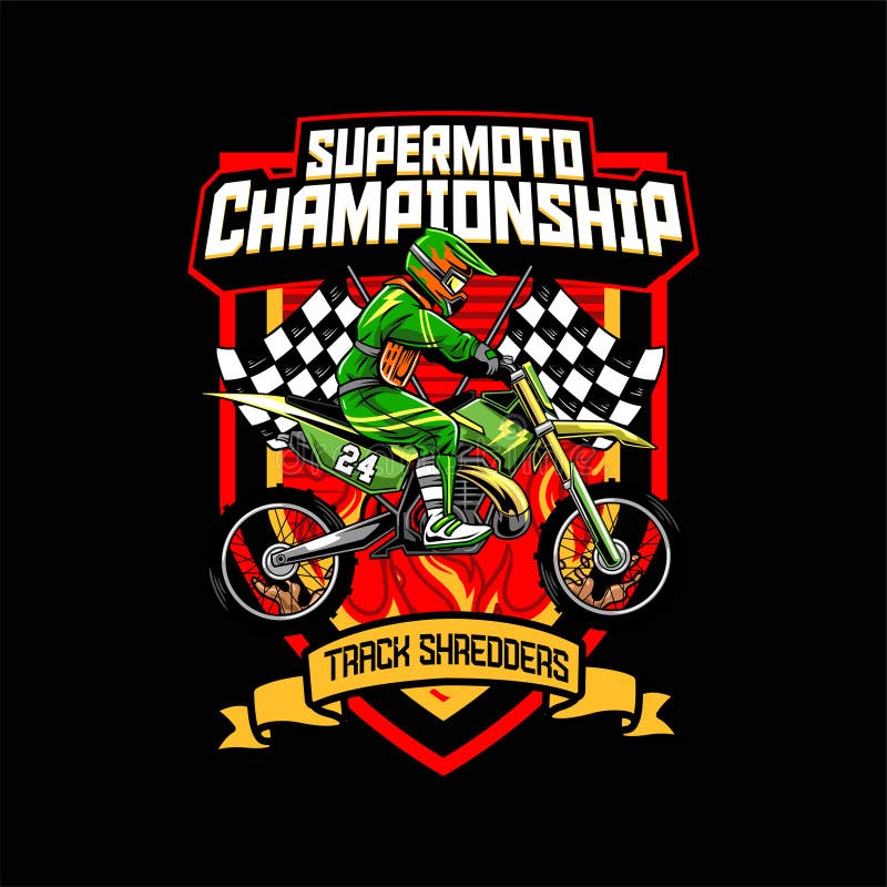 Super Motocross Extreme Championship Sport Adventure Badge Logotype ...