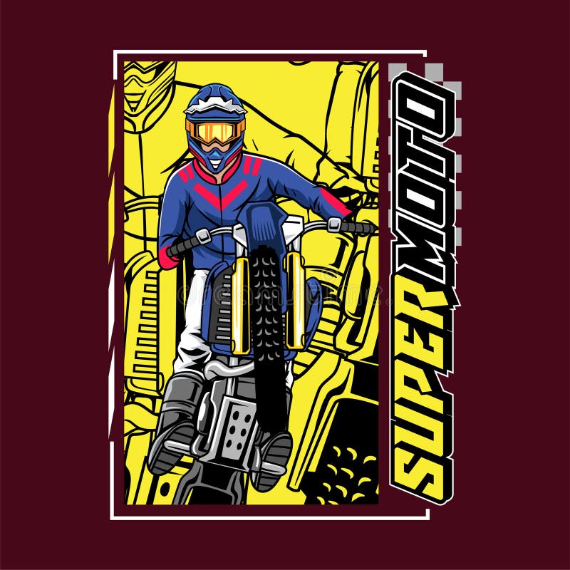 Super Motocross Extreme Championship Sport Adventure Badge Logotype ...