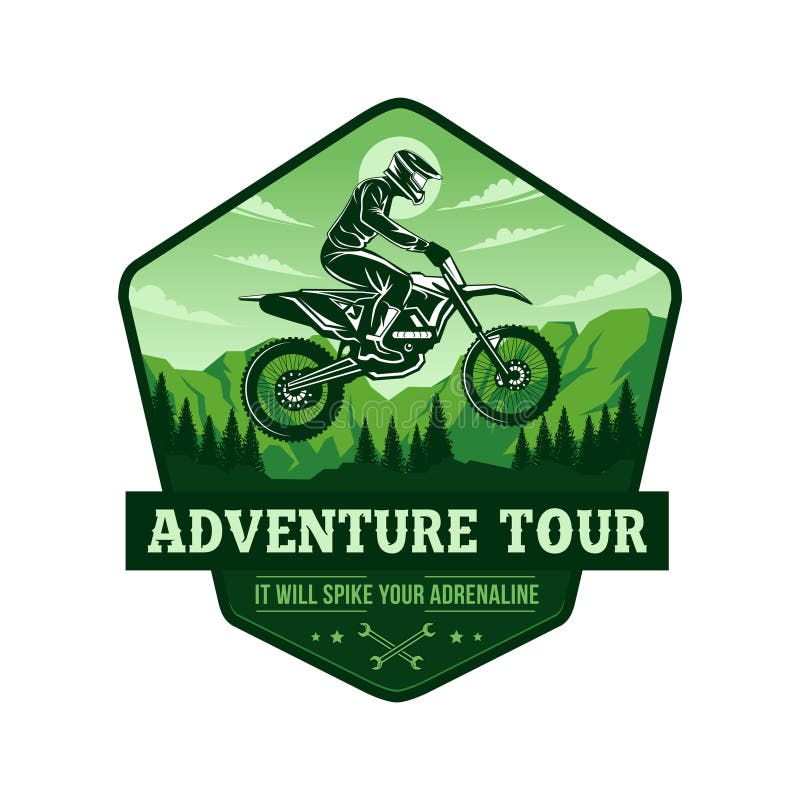 Motocross Logo Vector. Motocross Jump Illustration Logo Inspiration ...